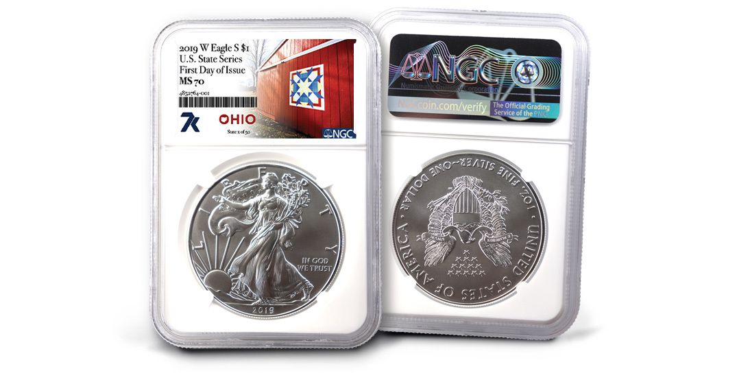 7k US State Label American Silver Eagle Coin Series