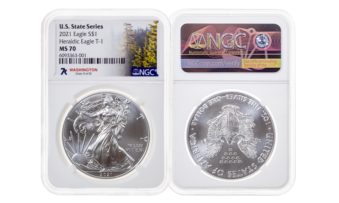 7k US State Label American Silver Eagle Coin Series