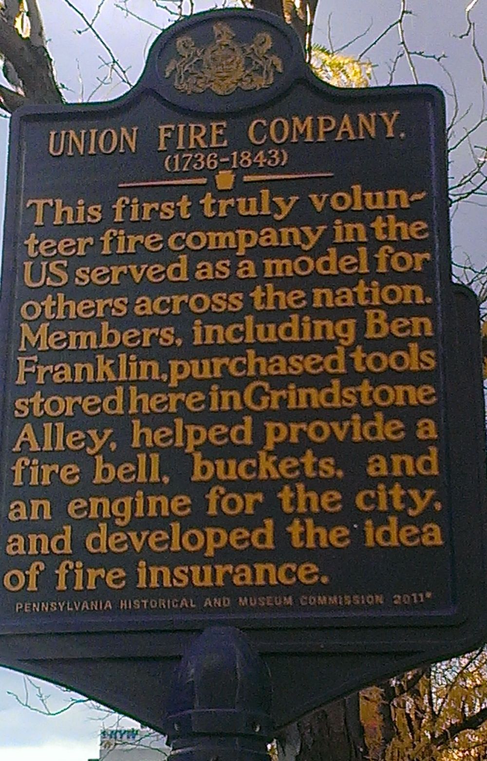 Benjamin Franklin, Firefighter