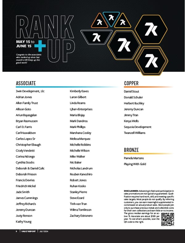 July 2024 Vault Report